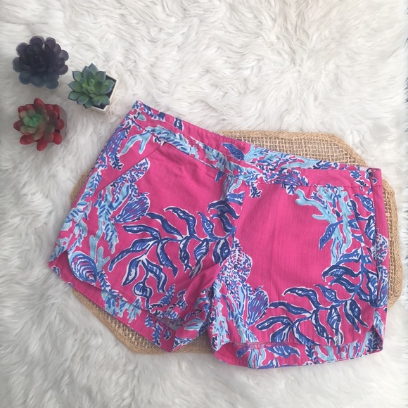 Lilly Pulitzer | Shorts | Lilly Pulitzer Adie Shorts Capri Pink Samba ...